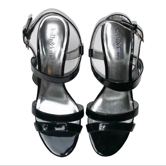 Kelly & Katie | Shoes | Kelly Katie Black Patent Leather Sandals 95 ...